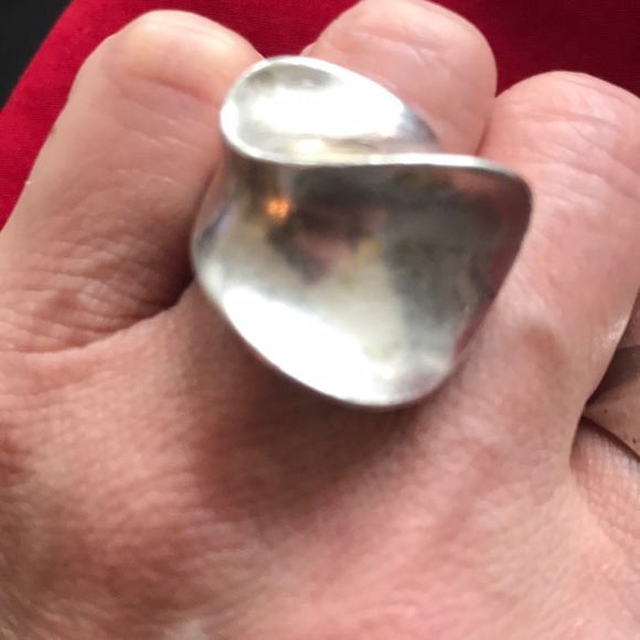 Zina | Jewelry | Huge Zina Biomorphic Sterling Silver Ring Size 6 ...